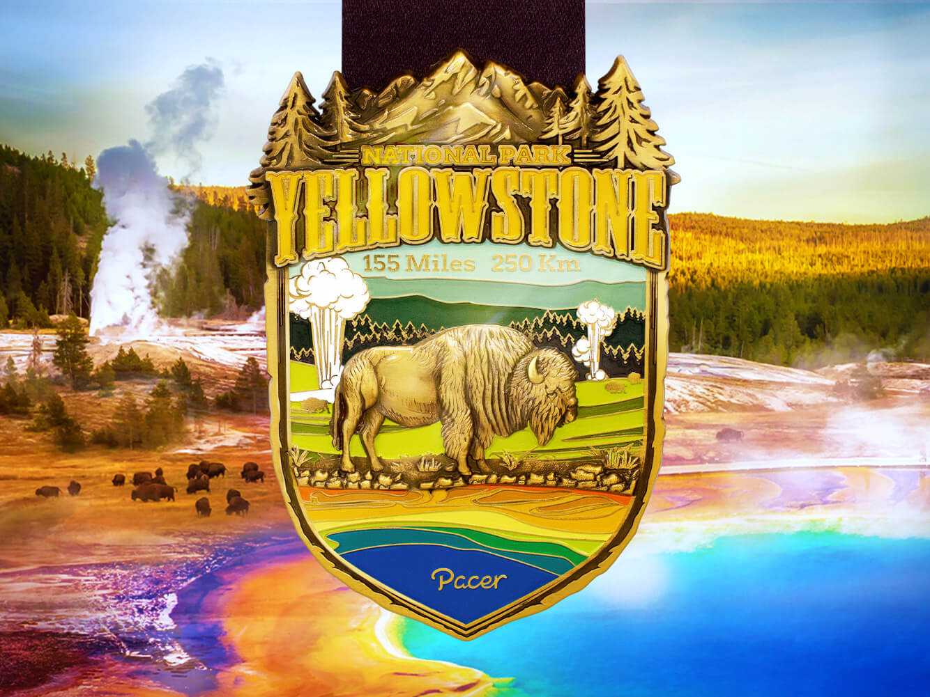 Yellowstone National Park - Pacer Virtual Adventure Challenge Series