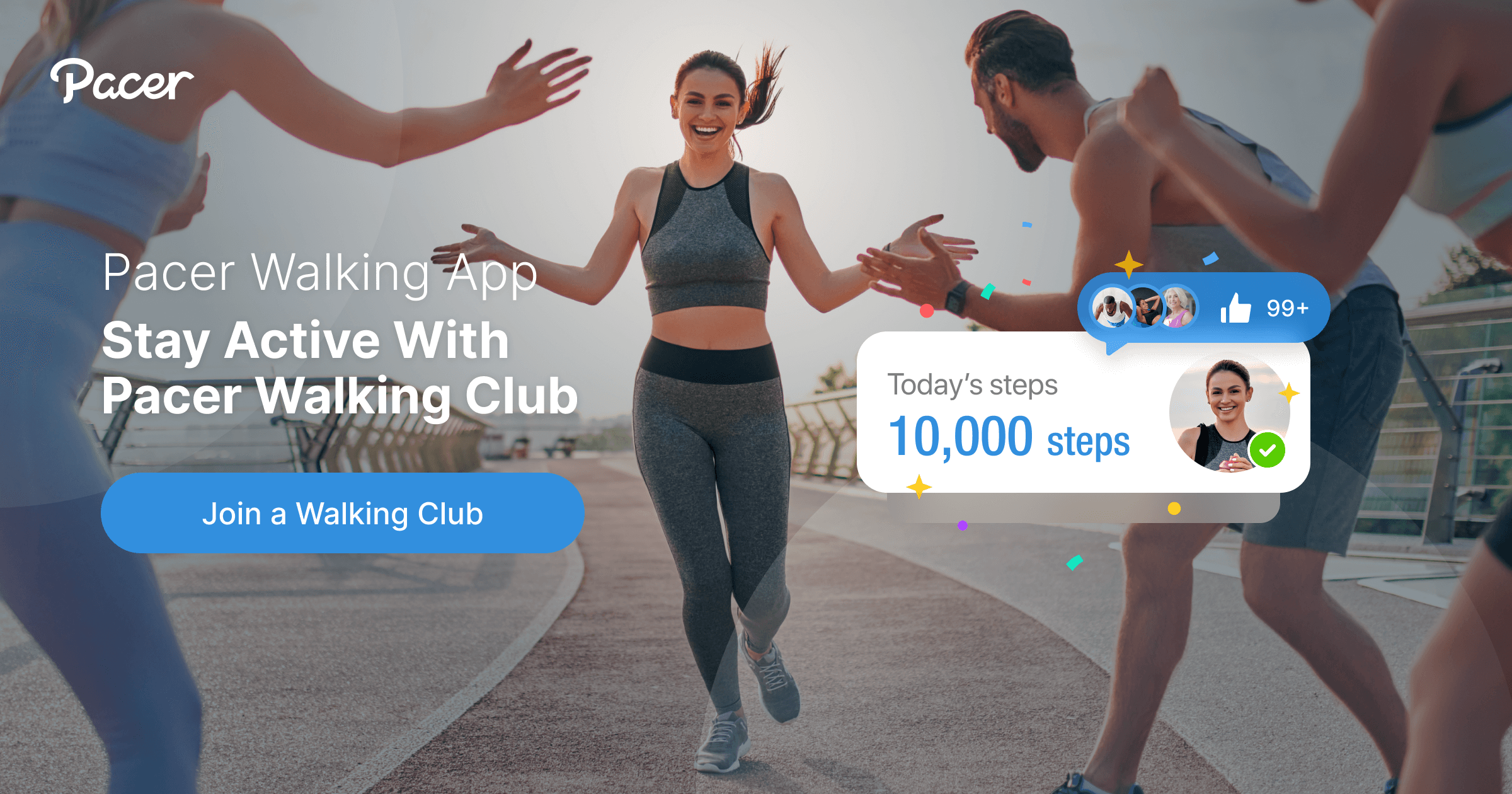 Stay Active With Pacer Walking Clubs
