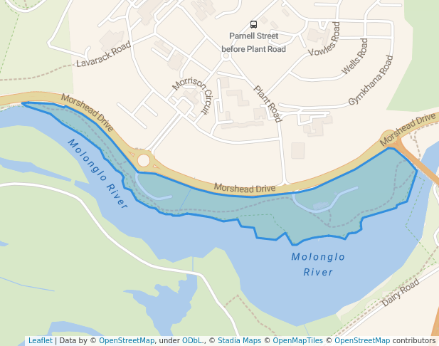 Molonglo Reach in Campbell | Map and Routes