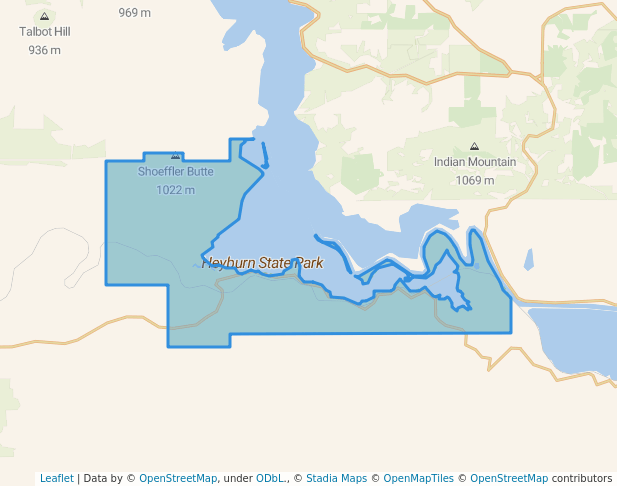 Heyburn State Park in Plummer | Map and Routes