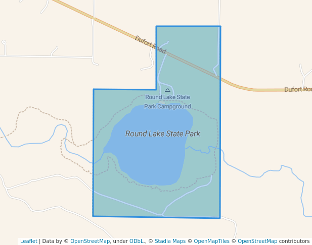Round Lake State Park in Sagle | Map and Routes