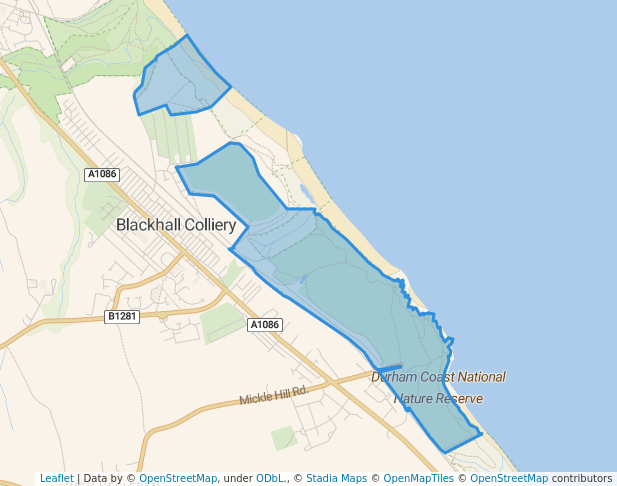 Blackhall Grasslands Local Nature Reserve in Blackhall Colliery | Map ...