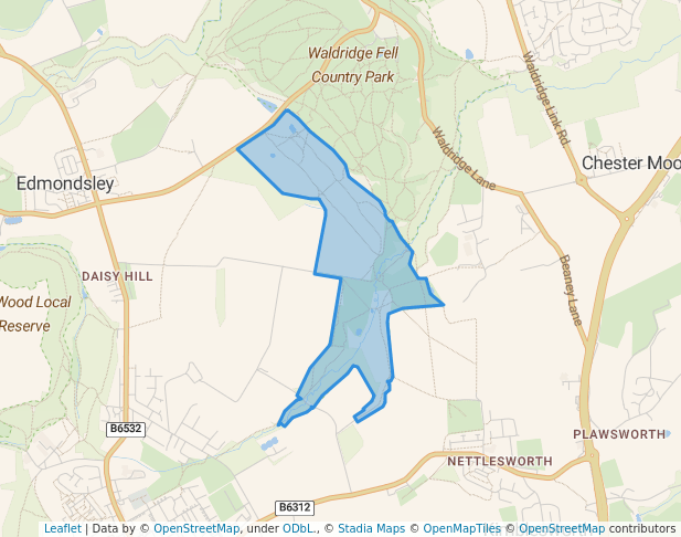 Daisy Hill Local Nature Reserve in Sacriston | Map and Routes