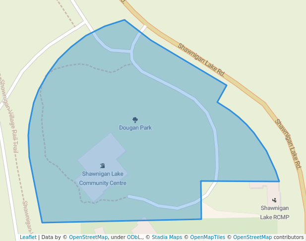 Dougan Park in Shawnigan Lake | Map and Routes