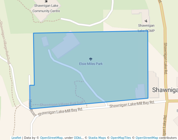 Elsie Miles Park in Shawnigan Lake | Map and Routes