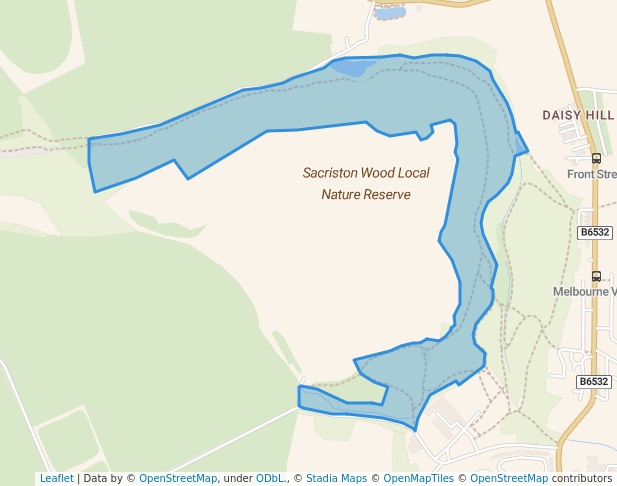 Sacriston Wood Local Nature Reserve in Edmondsley | Map and Routes
