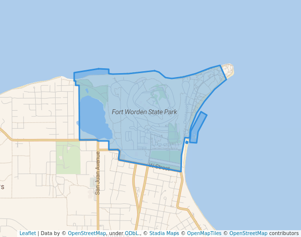 Fort Worden State Park in Port Townsend | Map and Routes