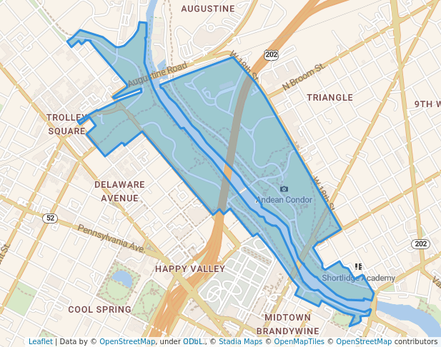 Brandywine Park in Wilmington | Map and Routes