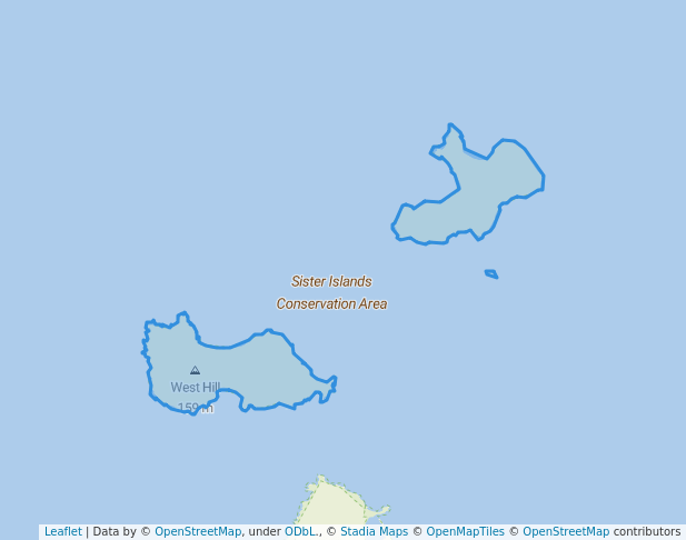 Sister Islands Conservation Area in Wingaroo | Map and Routes