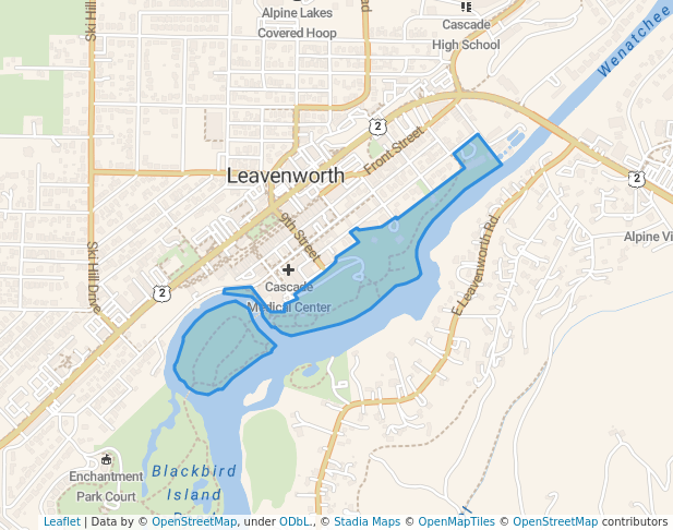 Waterfront Park in Leavenworth | Map and Routes