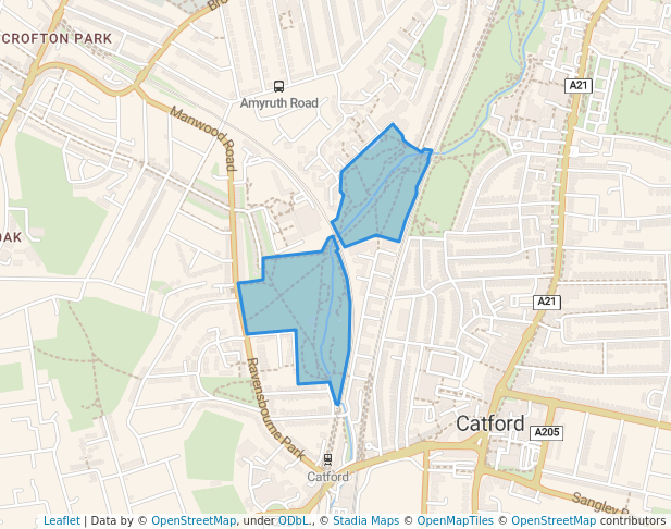 Ladywell Fields in London | Map and Routes