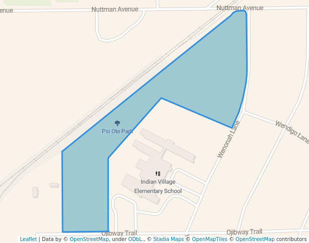 Psi Ote Park in Fort Wayne | Map and Routes