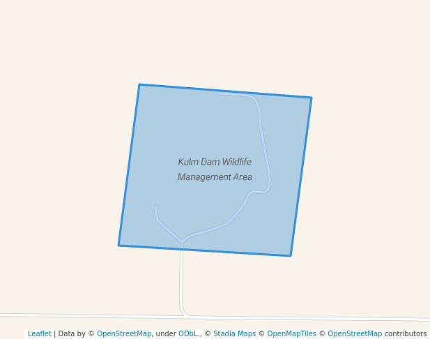 Kulm Dam Wildlife Management Area in Edgeley | Map and Routes