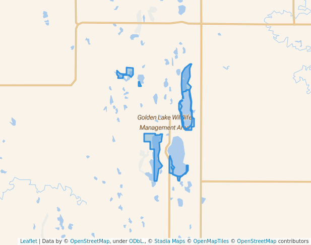 Golden Lake Wildlife Management Area in Hatton | Map and Routes