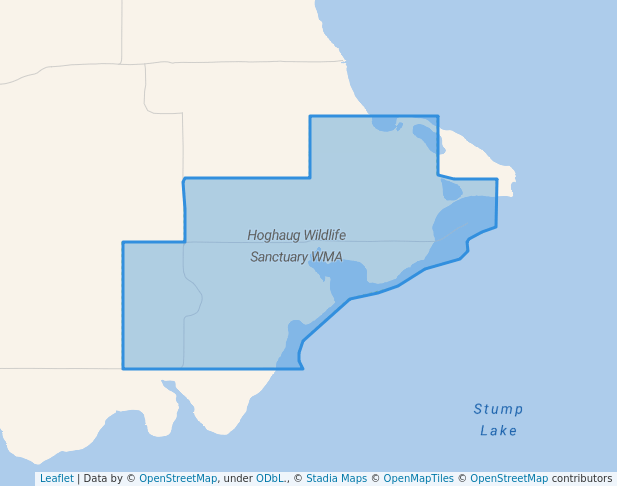 Hoghaug Wildlife Sanctuary WMA in Tolna | Map and Routes
