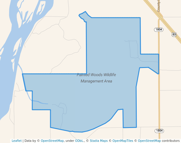 Painted Woods Wildlife Management Area in Wilton | Map and Routes