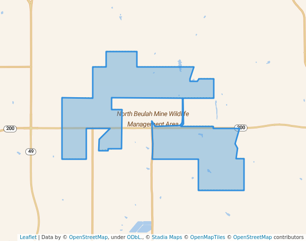 North Beulah Mine Wildlife Management Area in Hazen | Map and Routes