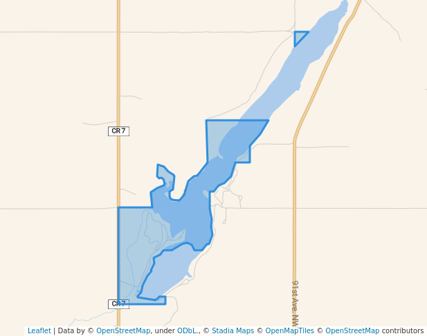 Smisheck Lake Wildlife Management Area in Powers Lake | Map and Routes