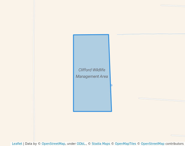 Clifford Wildlife Management Area in Cavalier Air Force Station | Map ...
