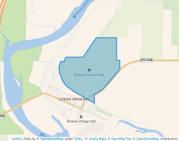 Brokaw County Park in Wausau | Map and Routes