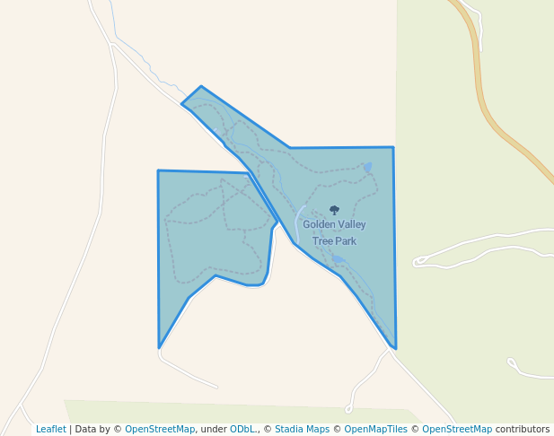 Golden Valley Tree Park in Balingup | Map and Routes