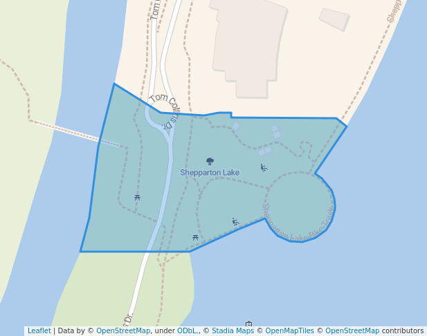 Shepparton Lake in Shepparton | Map and Routes