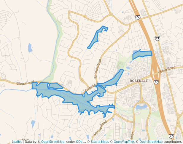Torrence Creek Greenway in Huntersville | Map and Routes