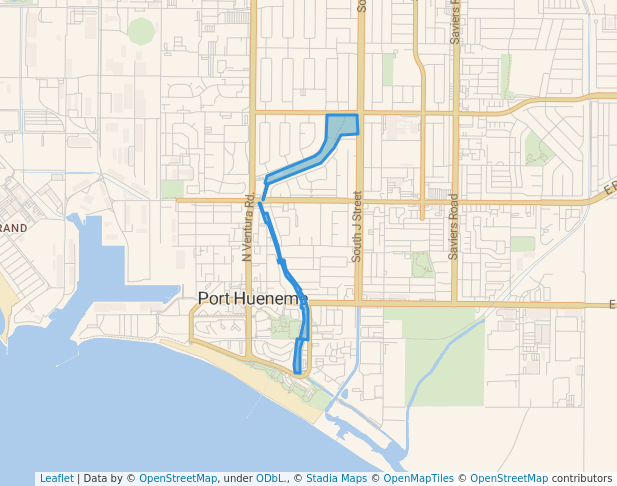 Richard Bard Bubbling Springs Park in Port Hueneme | Map and Routes