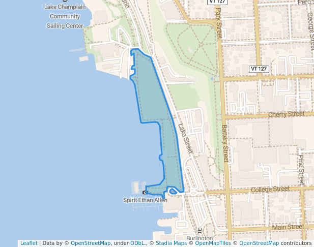 Waterfront Park in Burlington | Map and Routes