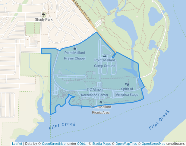 Point Mallard Park in Decatur | Map and Routes