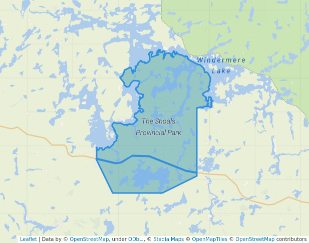 The Shoals Provincial Park in Chapleau | Map and Routes