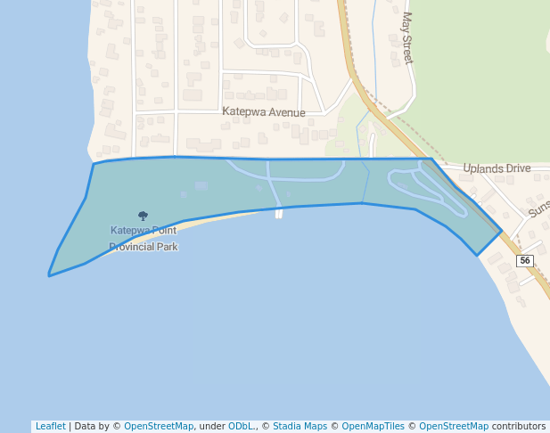 Katepwa Point Provincial Park in Katepwa Beach | Map and Routes