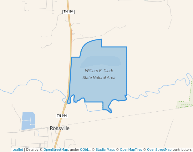 William B. Clark State Natural Area in Rossville | Map and Routes