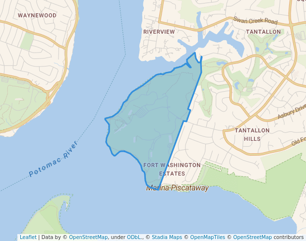 Fort Washington Park in Fort Washington | Map and Routes