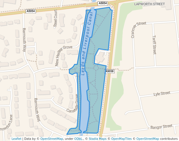 Canalside Park in Liverpool | Map and Routes