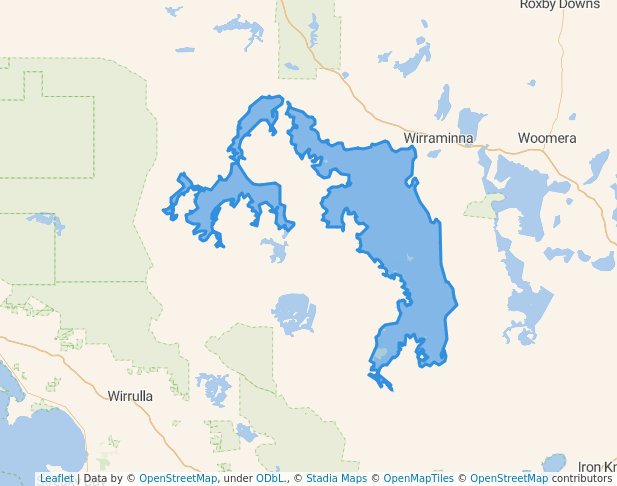 Lake Gairdner National Park in Moonaree | Map and Routes