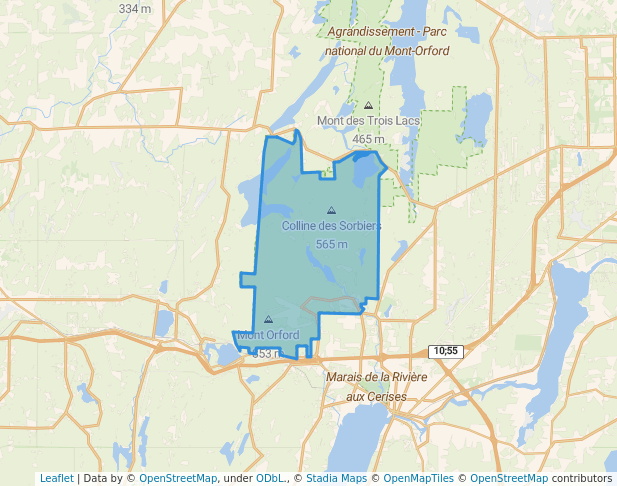 Parc national du Mont-Orford in Orford | Map and Routes
