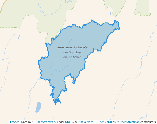Réserve de biodiversité des Drumlins-du-Lac-Clérac in Mistissini | Map ...