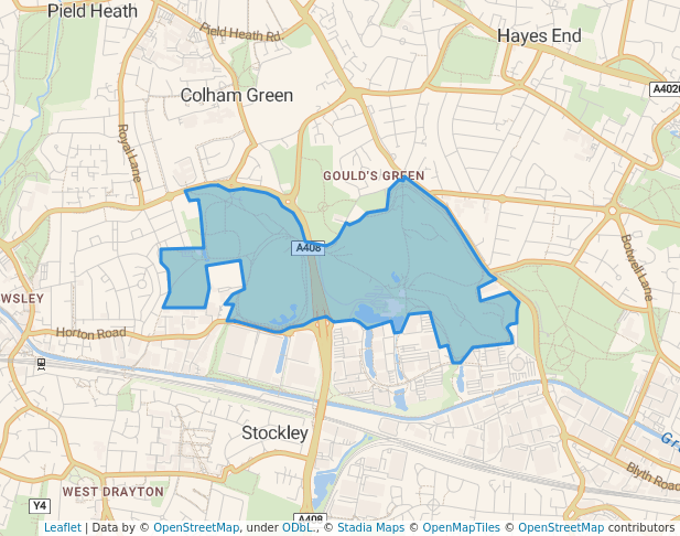 Stockley Country Park in Hayes | Map and Routes
