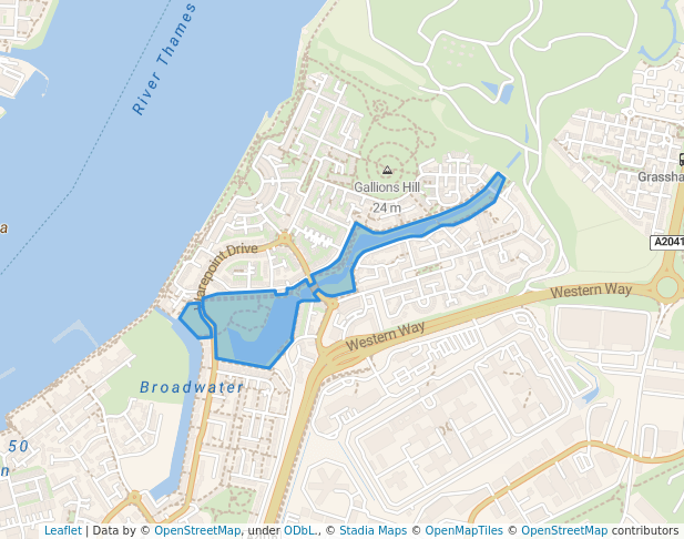 Gallions Park in London | Map and Routes