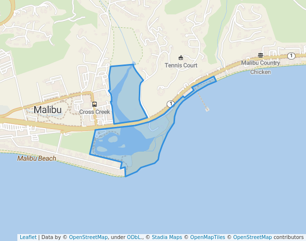 Malibu Lagoon State Beach in Malibu | Map and Routes