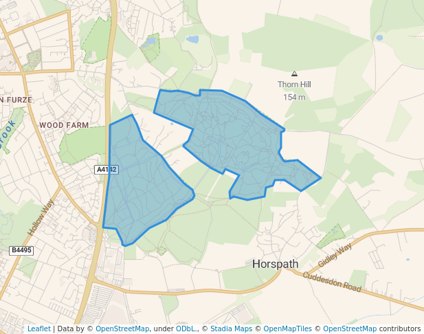 Brasenose Wood and Shotover Hill in Oxford | Map and Routes