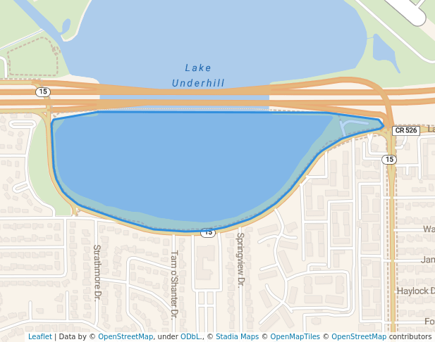 Lake Underhill Park in Orlando | Map and Routes