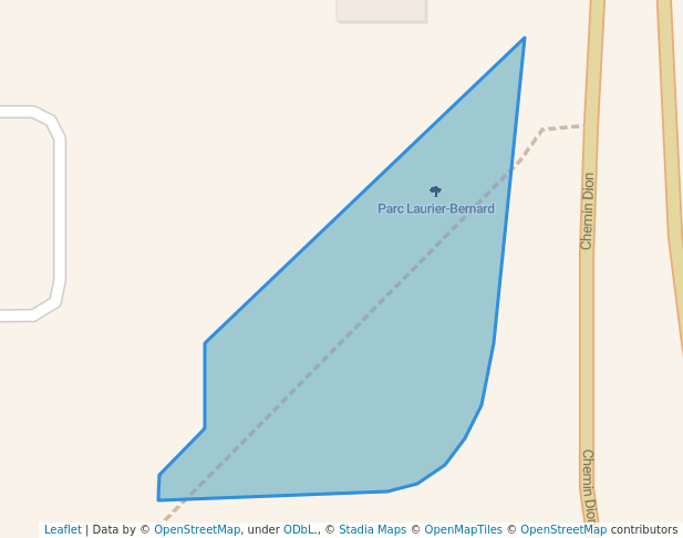 Parc Laurier-Bernard in Sherbrooke | Map and Routes