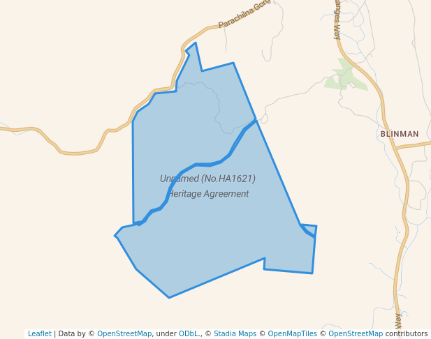 Unnamed (No.HA1621) Heritage Agreement in Blinman | Map and Routes