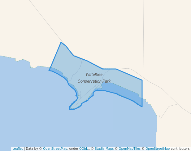 Wittelbee Conservation Park in Ceduna | Map and Routes