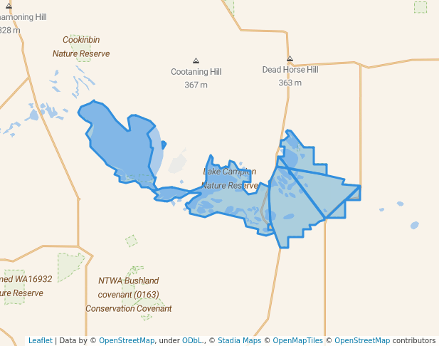 Lake Campion Nature Reserve in Chandler | Map and Routes