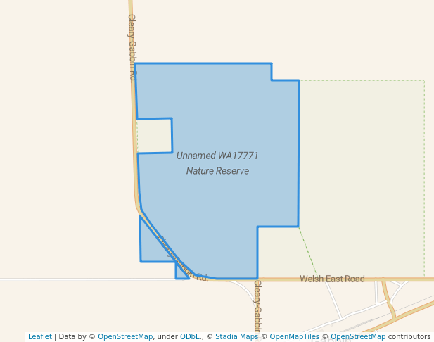 Unnamed WA17771 Nature Reserve in Gabbin | Map and Routes