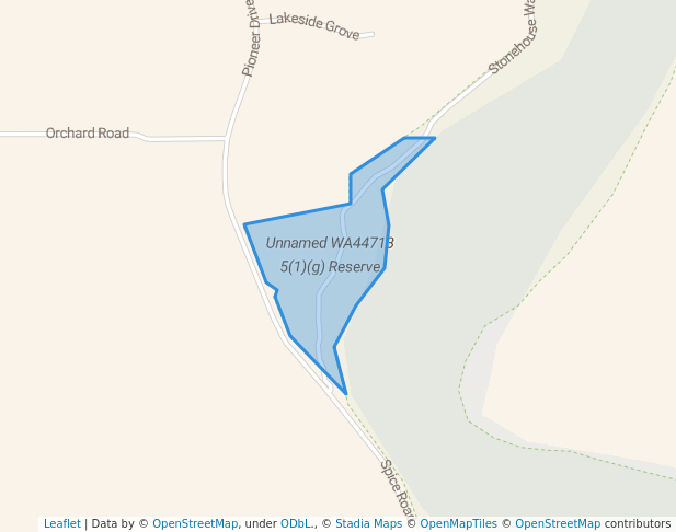 Unnamed WA44713 5(1)(g) Reserve in Bindoon | Map and Routes