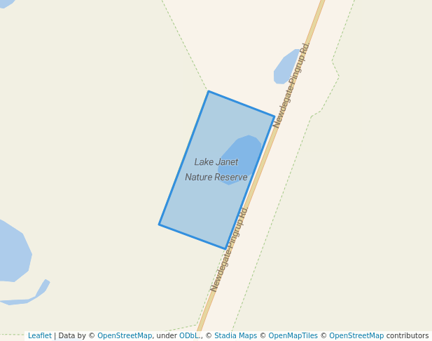 Lake Janet Nature Reserve in Pingrup | Map and Routes